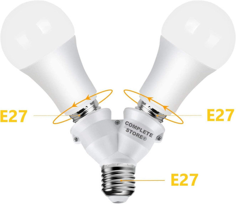 Rei da Loja Soquete Bocal Duplo para Lâmpadas - E27
