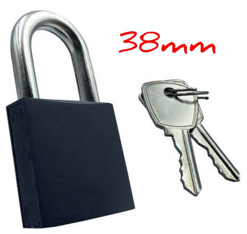 Rei da Loja Cadeado 38mm - Preto