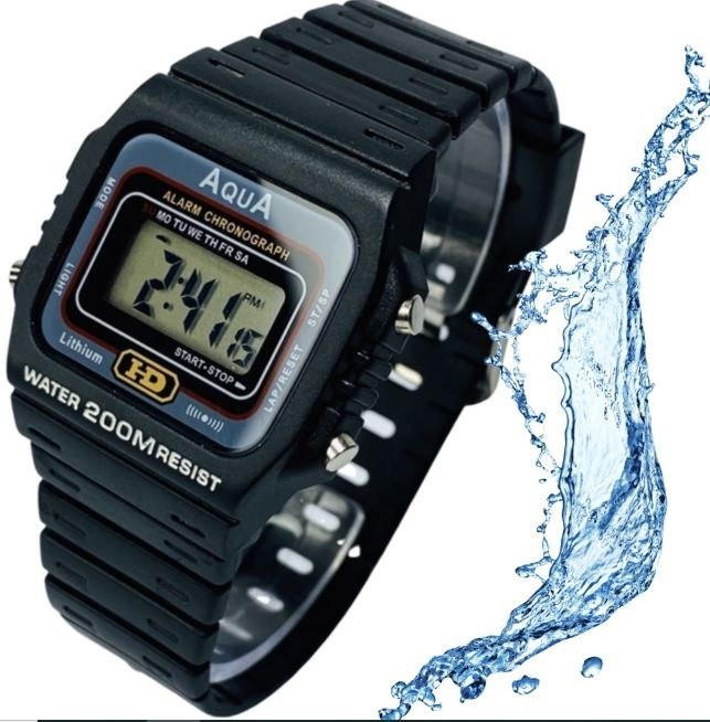 Rei da Loja Relógio Aqua Digital Unissex - Cores Sortidas - Utilidades