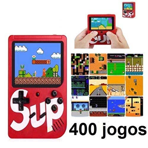 Rei da Loja Mini Game Retro - 400 Jogos - Com Controle Extra